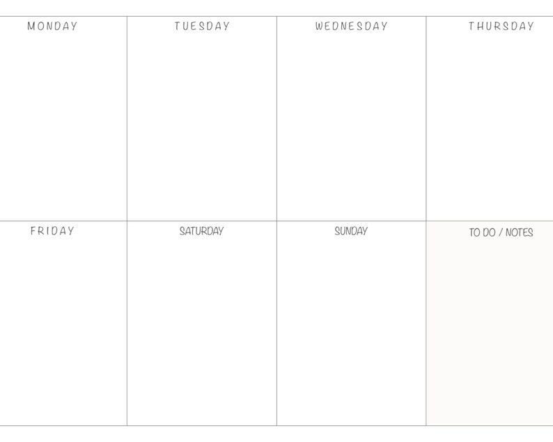 Personalised Weekly Planner Whiteboard, Family Planner Dry Wipe, Meal ...
