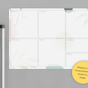 Weekly Planner Whiteboard Large A3 Weekly Dry Wipe Wall - Etsy