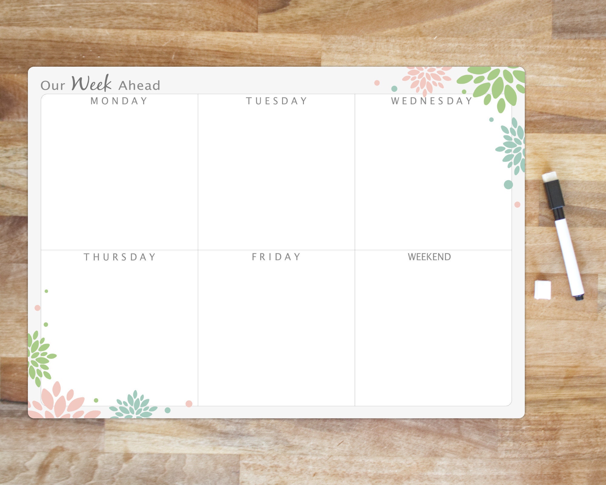 Personalised Weekly Planner Family Planner Meal Planner - Etsy UK