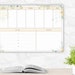 A3 Floral Dry Wipe Whiteboard Weekly Family Planner. To-do List and ...