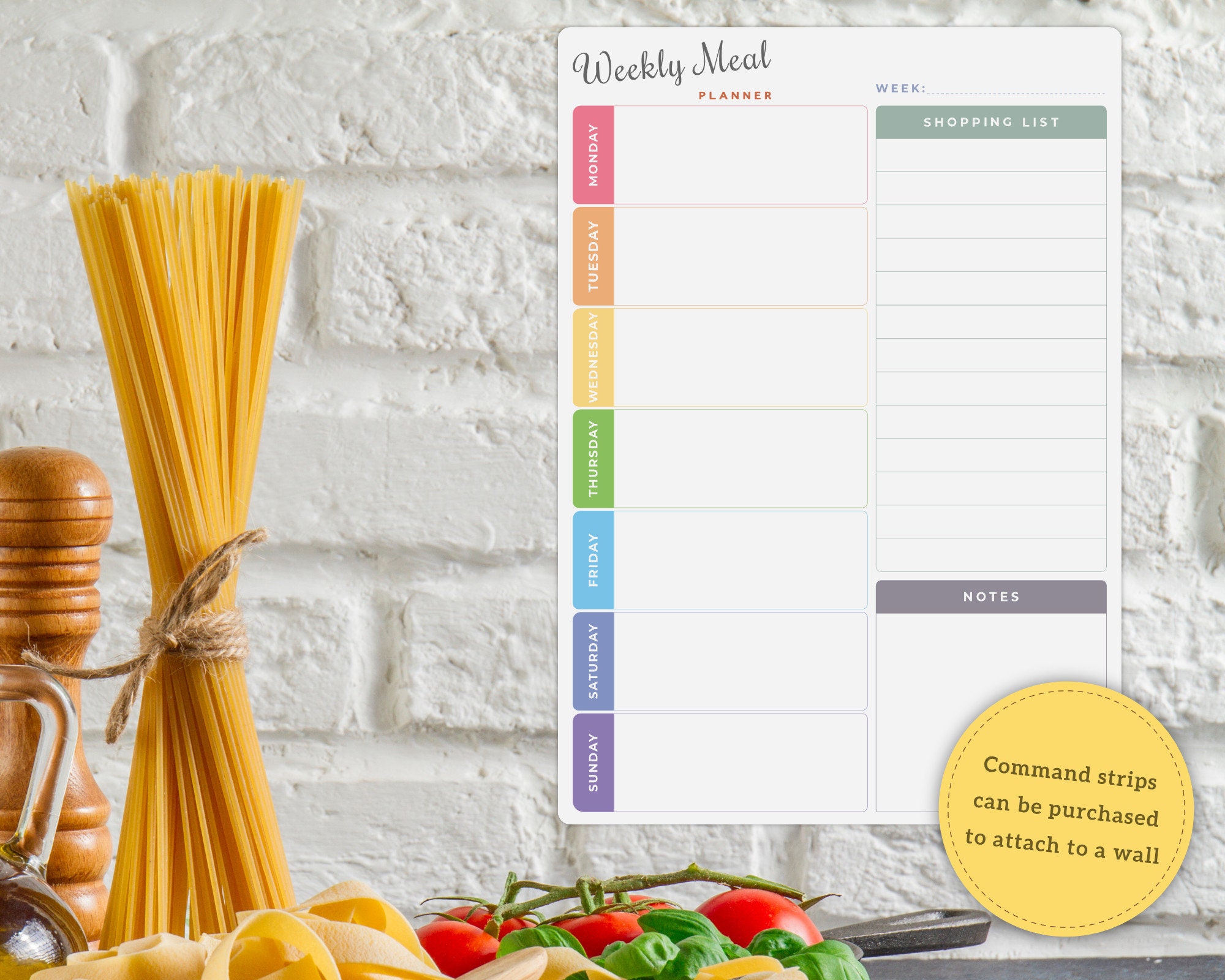 Weekly Family Menu Meal Planner A4 Whiteboard Wipe Clean | Etsy UK