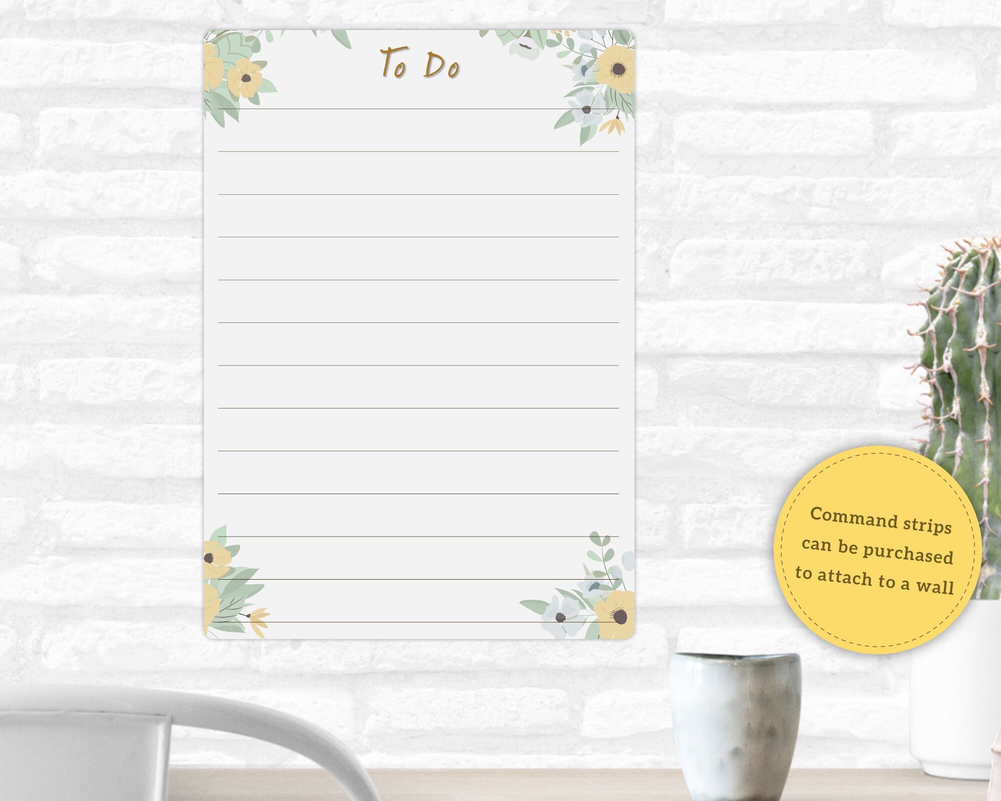 Things to Do Dry Erase Whiteboard. Reusable To-do List With | Etsy UK