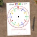 Personalised Kids Learning to Tell the Time INSTANT DOWNLOAD, Telling ...