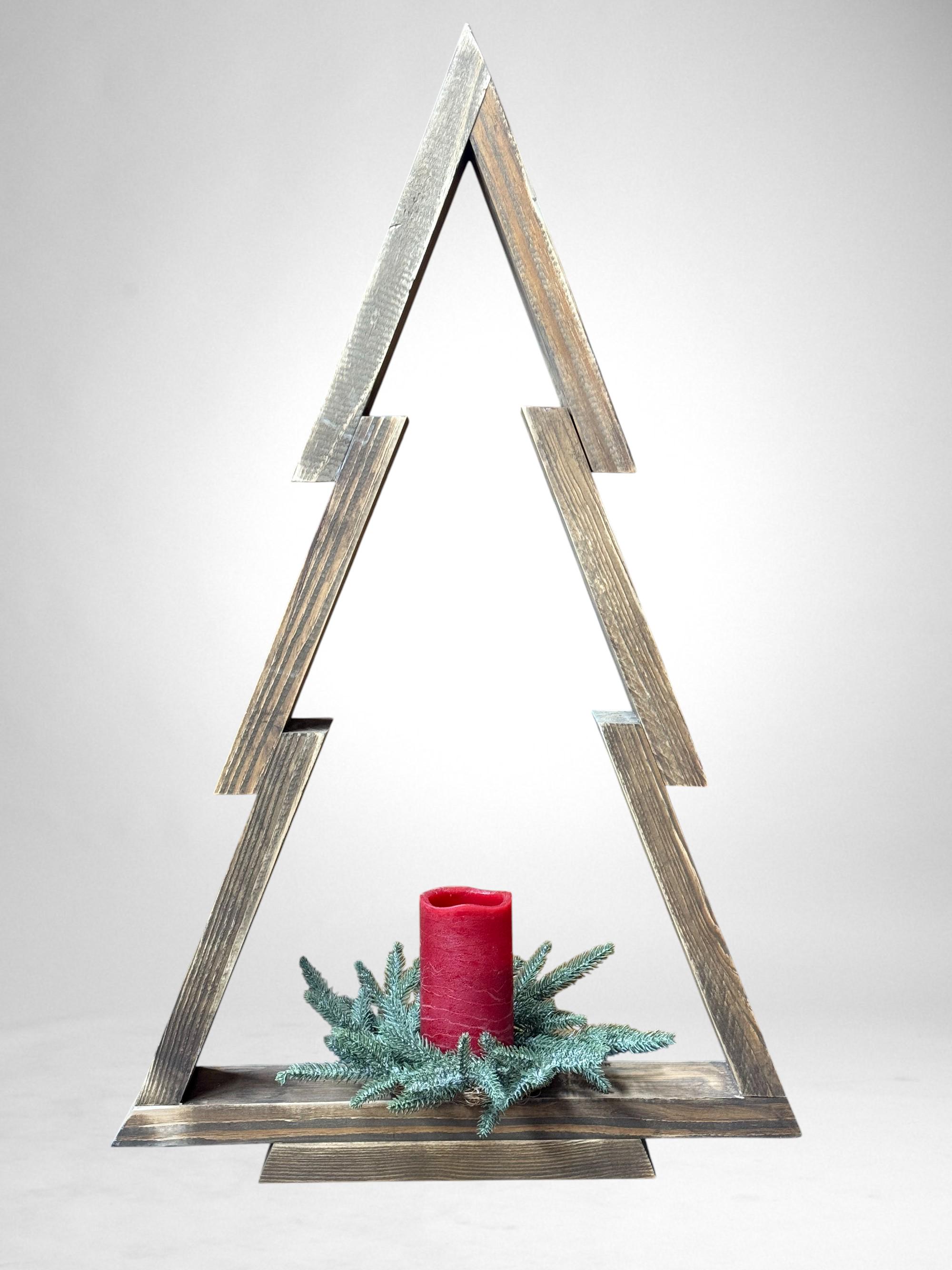 2x4 Christmas Tree Woodworking Plans – Build Rustic Farmhouse Holiday ...