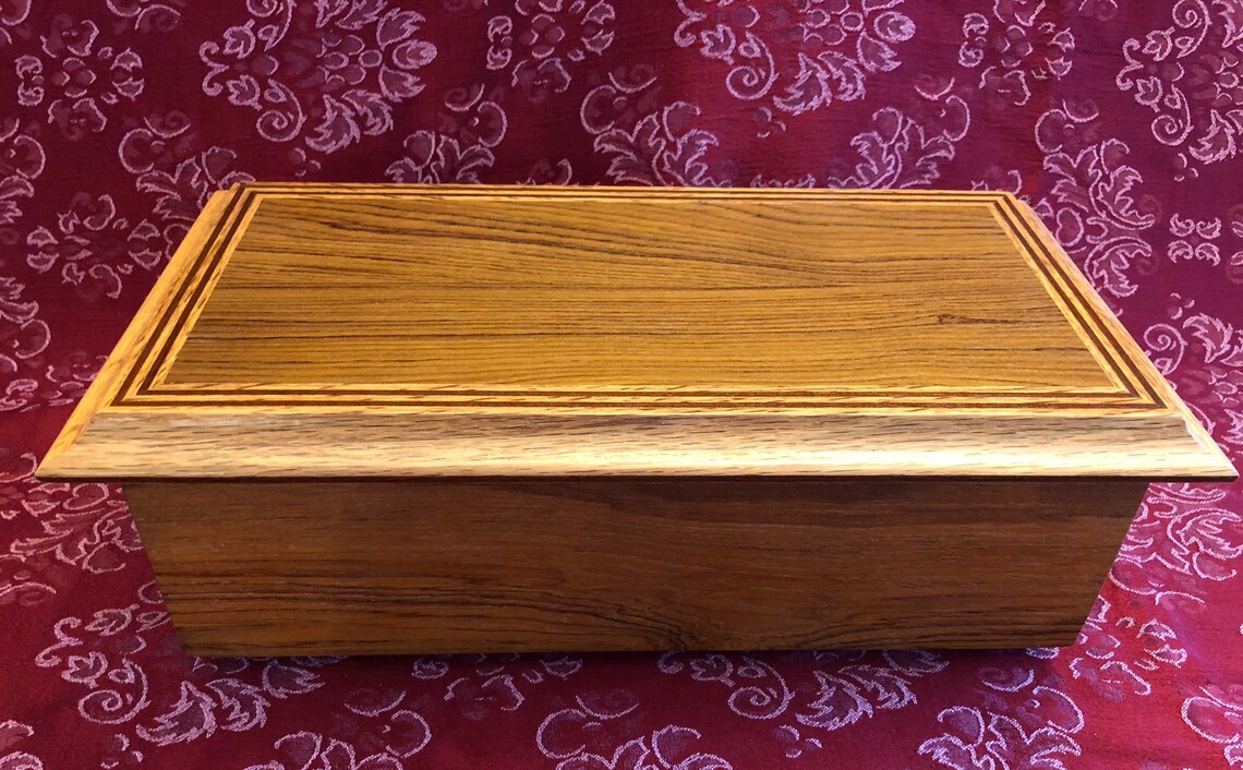 Handmade Wooden Jewelry Box Wood Keepsake Box, Trinket Box Gift Idea ...