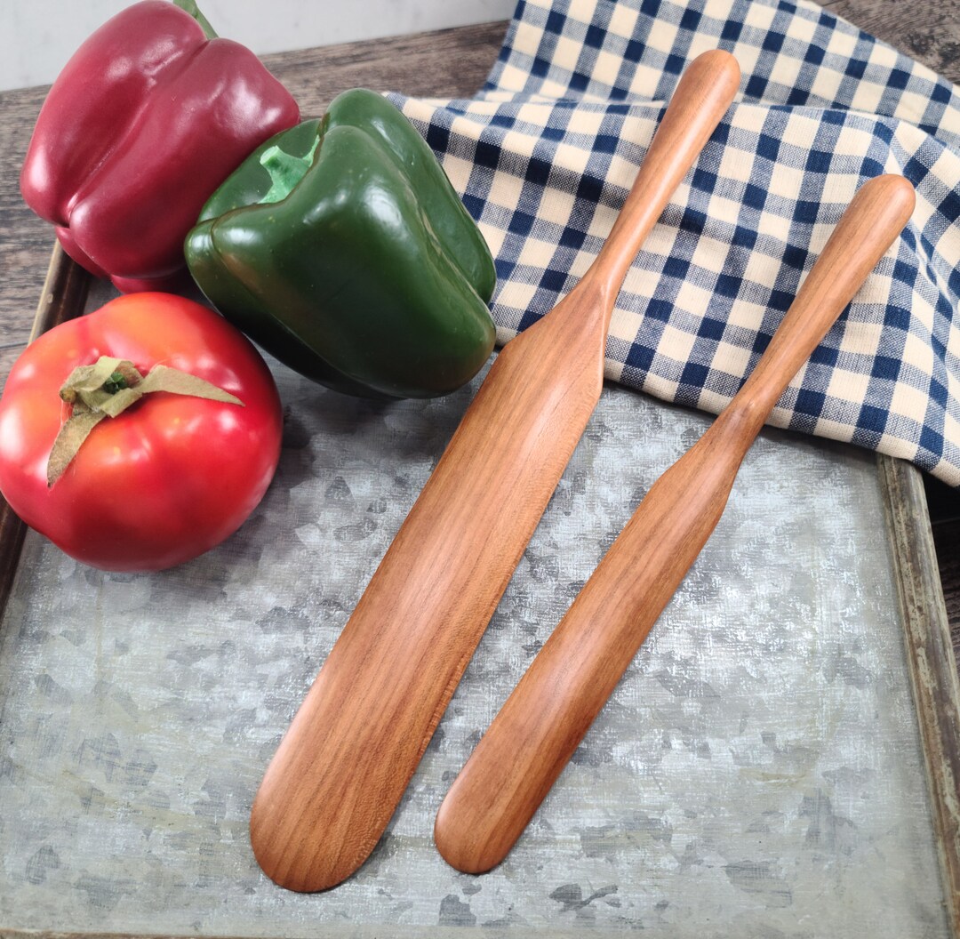 Hand Made Wooden Cherry Mini Spurtle Set, Wooden Spreaders, 036-C - Etsy