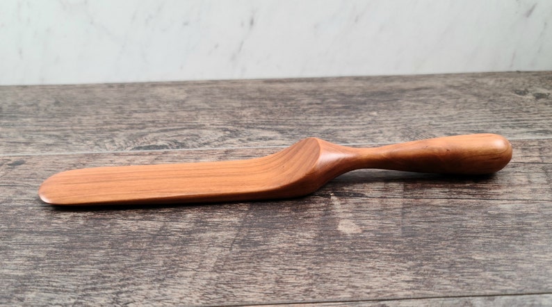 Hand Made Wooden Cherry Spurtle Wooden Spatula 026-C - Etsy
