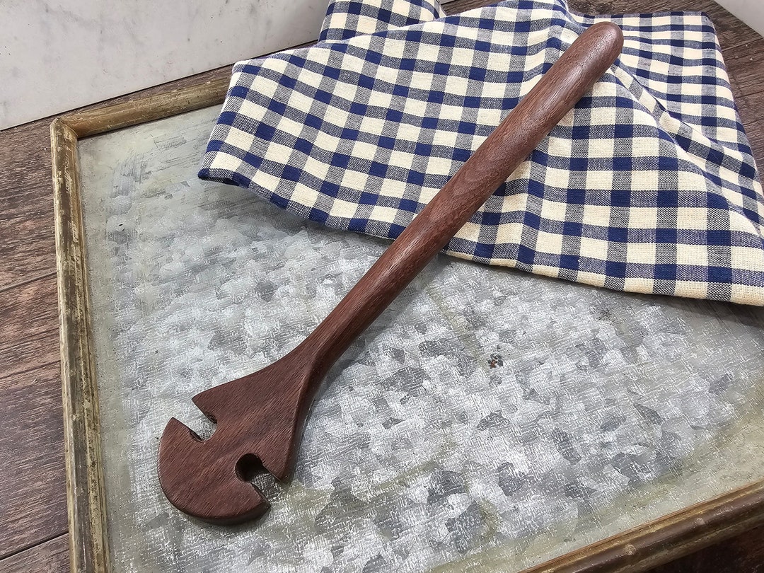 Walnut Wood Oven Rack Puller With Stand, Oven Rack Helper, Oven Push ...
