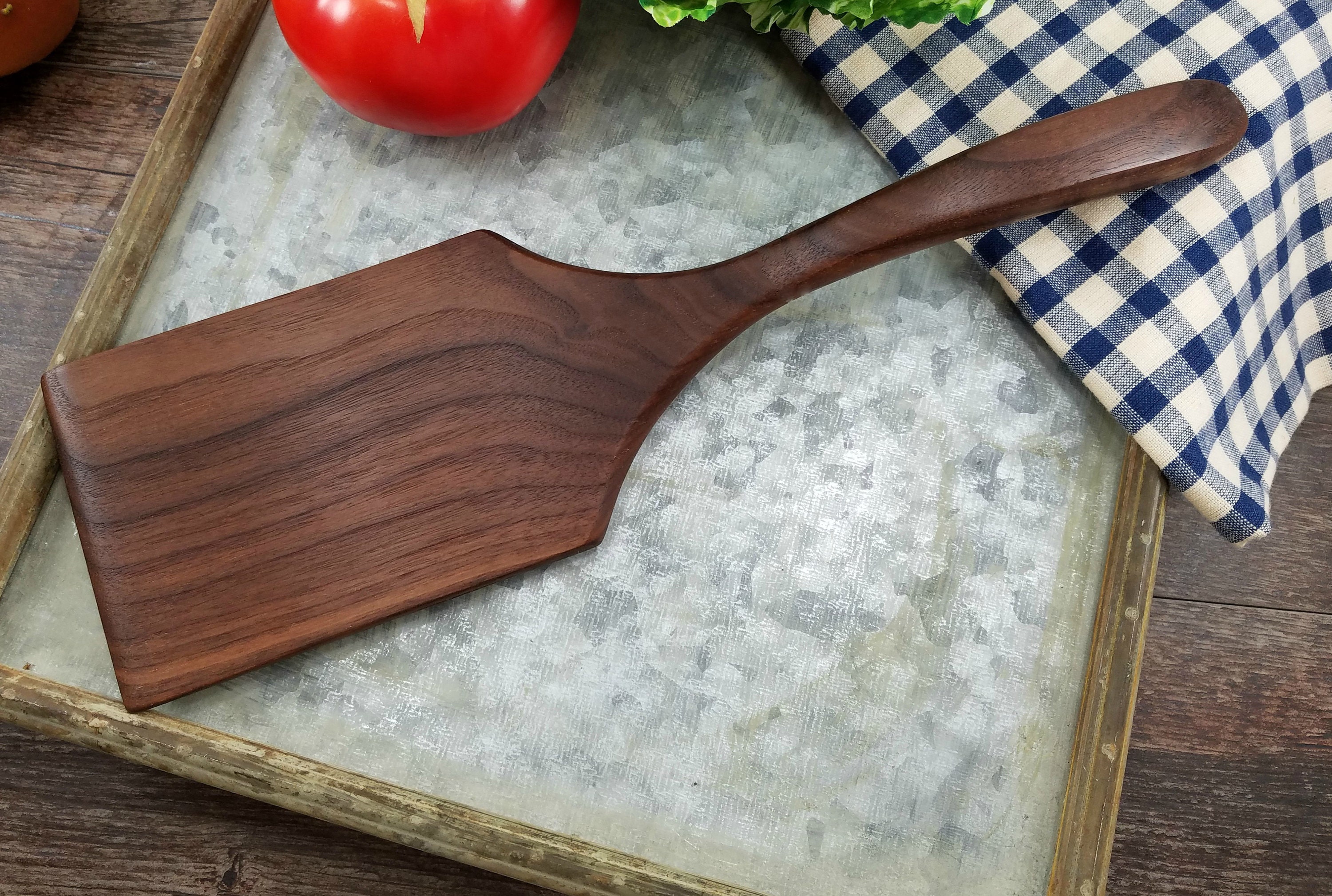Hand Made Wooden Spatula Walnut 004-W | Etsy