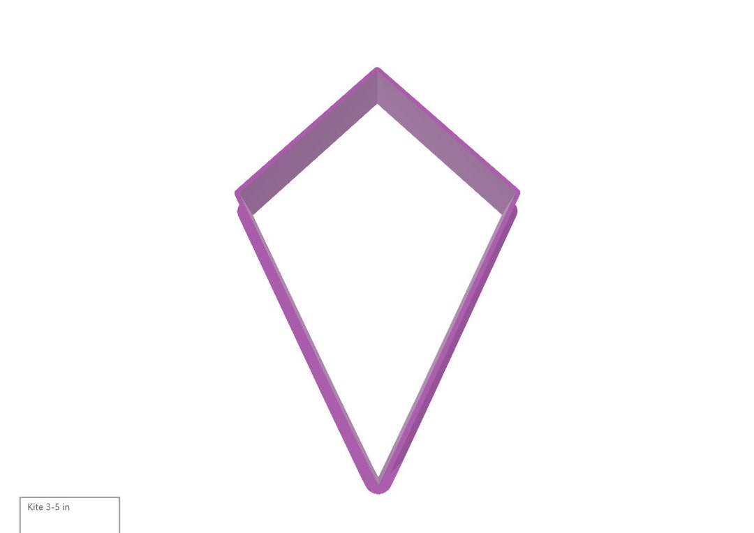 Kite - Cookie , Fondant & Polymer Clay Cutter | 3D Printed Custom Made ...