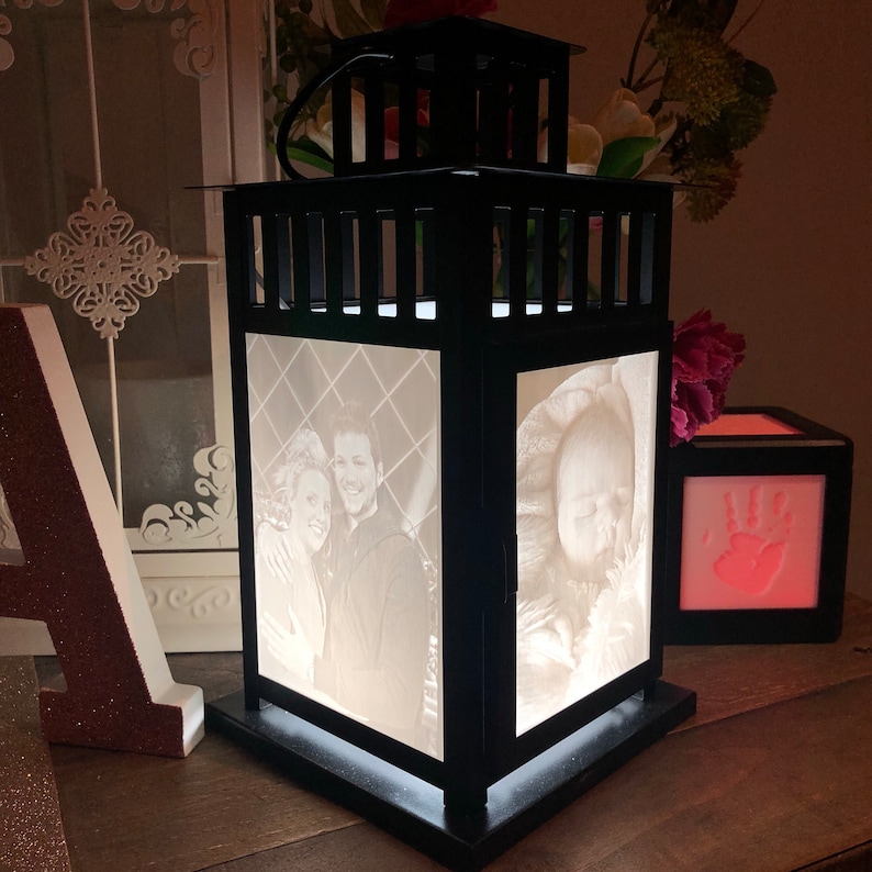 Personalised Lithophane Large LED Lantern Panel Light 3D - Etsy
