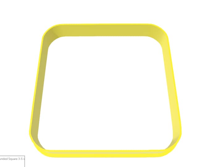 Rounded Square Cookie Cutter From Mini to Large Round Corners Polymer ...