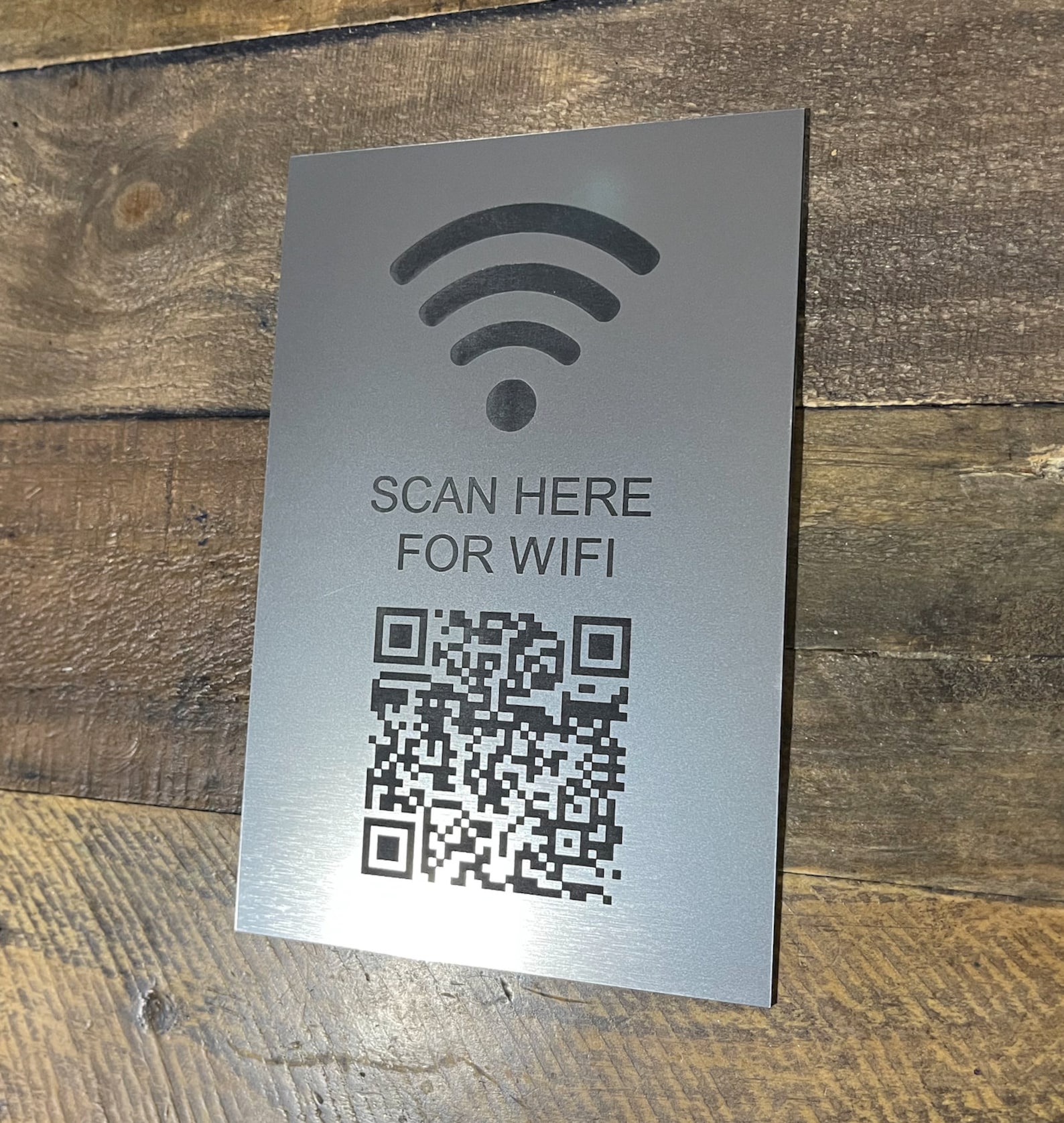 Wifi QR Code Scan to Connect Self Adhesive Sign Scan for - Etsy