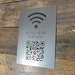 Wifi QR Code Scan to Connect Self Adhesive Sign Scan for Wifi Guest ...
