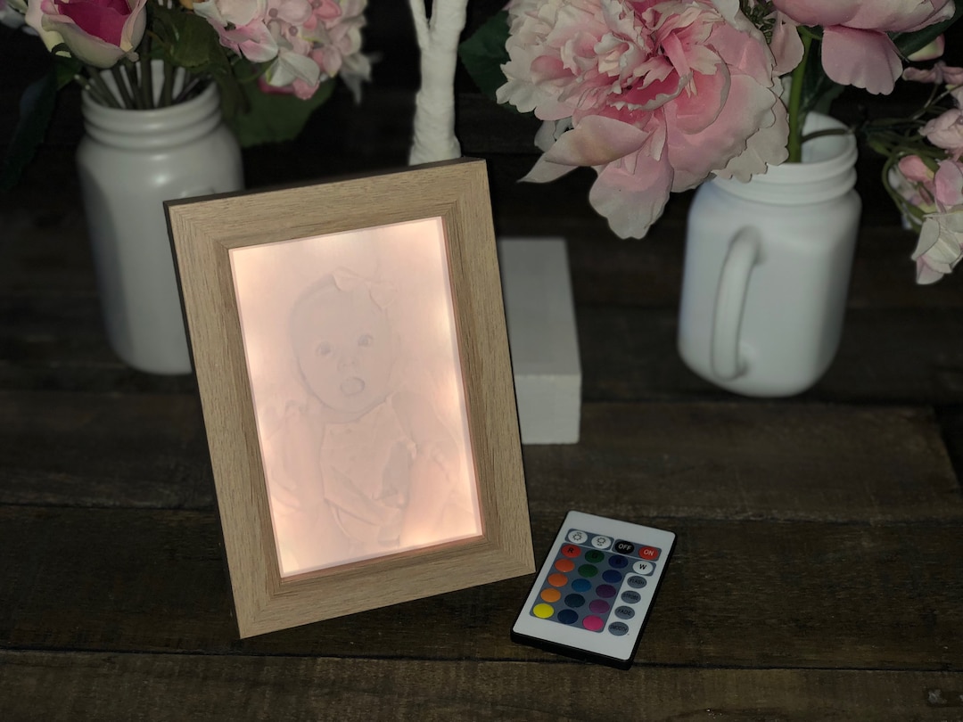 Personalised Lithophane Print Photo Frame - LED Backlit 6x4 - Etsy
