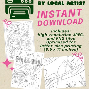 Printable Coloring Sheet - Toucan - Digital Download - 8.5x11 Art by ...