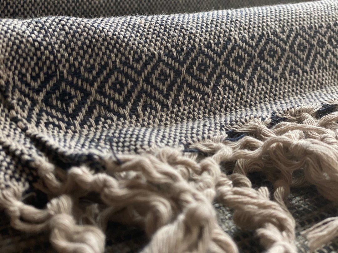 Mexican Cotton Rebozo & Baby Wrap Black Yute Mexicano 98 Inch 2.5m X 23 ...