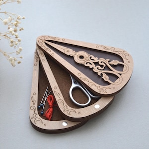 Wooden Scissors Storage | Wooden Scissors Organizer | Hand Embroidery ...