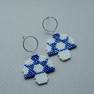 Bead Pattern Mushrooms, Brick Stitch for Bead Weaving, Red Mushroom DIY ...