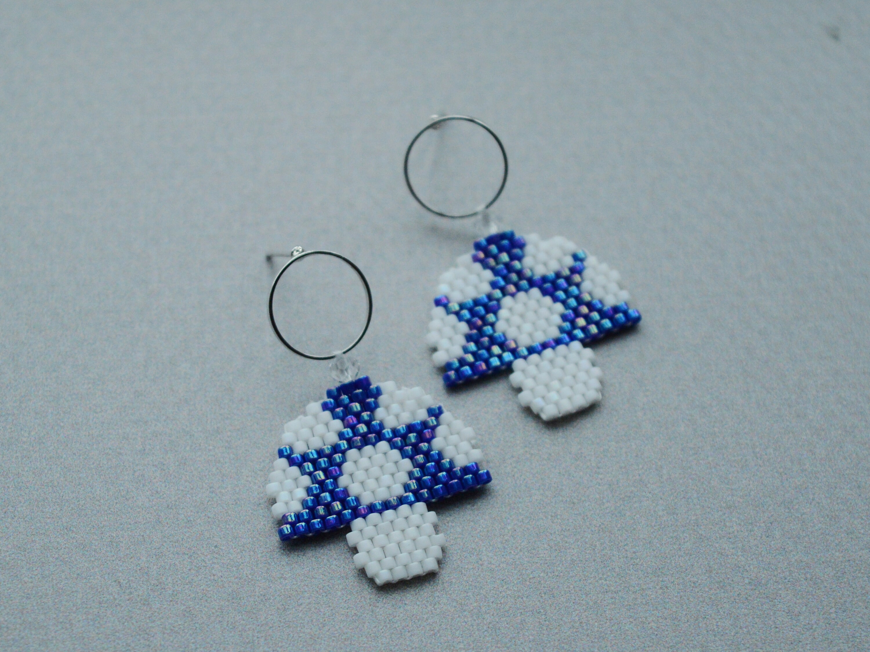 Bead Pattern Mushrooms Brick Stitch for Bead Weaving Red - Etsy