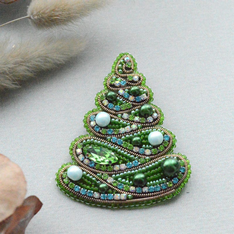 Velvet Christmas Brooch - Etsy UK