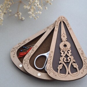 Wooden Scissors Storage | Wooden Scissors Organizer | Hand Embroidery ...