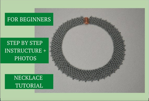 Beaded Necklace Pattern PDF Collar Instant Download Tutorial - Etsy