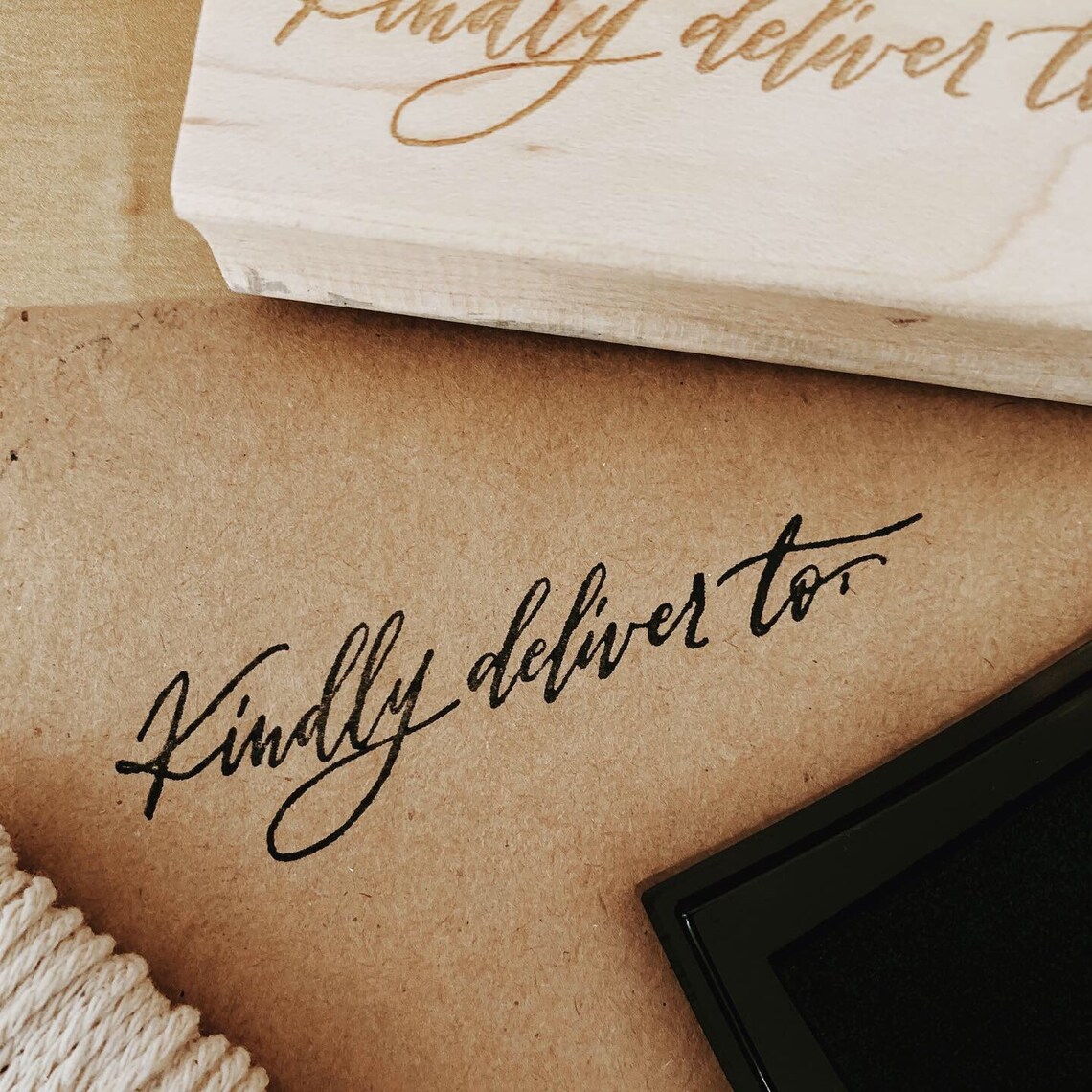 Kindly Deliver to Stamp - Etsy