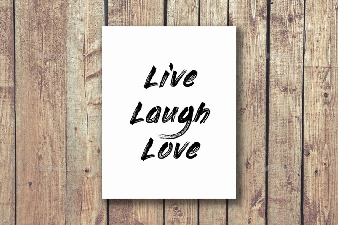 Live Laugh Love, Poster Print, Quote, Motivational, Inspirational, Home ...