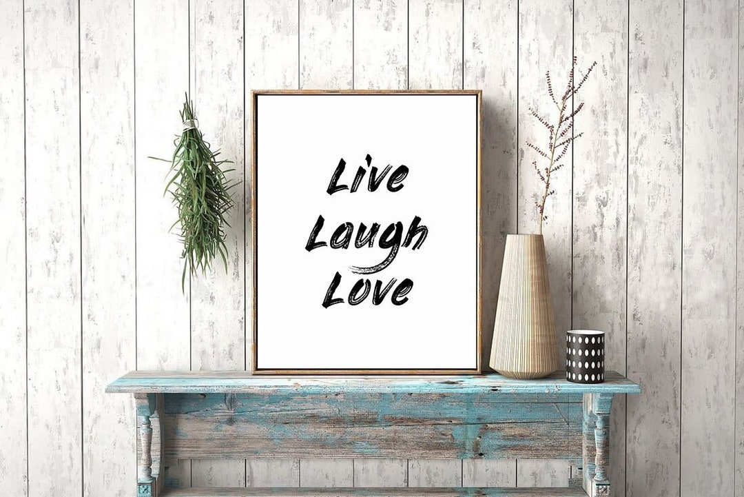 Live Laugh Love, Poster Print, Quote, Motivational, Inspirational, Home ...