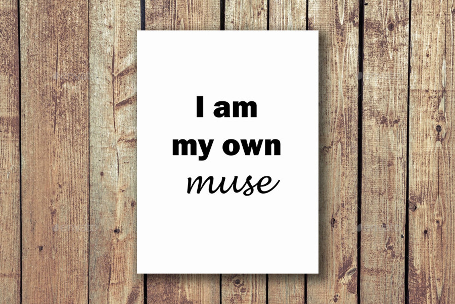 I Am My Own Muse, Printable Poster, Digital Download, Sign, Poster ...