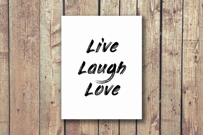 Live, Laugh, Love, Printable Poster, Digital Download, Sign, Poster ...