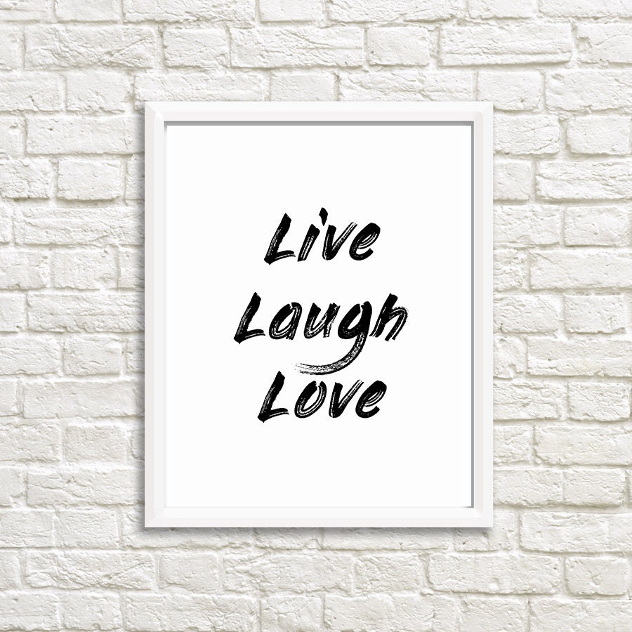 Live Laugh Love, Poster Print, Quote, Motivational, Inspirational, Home ...