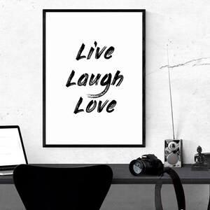 Live, Laugh, Love, Printable Poster, Digital Download, Sign, Poster ...