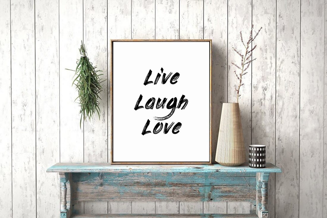 Live, Laugh, Love, Printable Poster, Digital Download, Sign, Poster ...