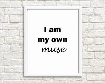 I am my own muse | Etsy