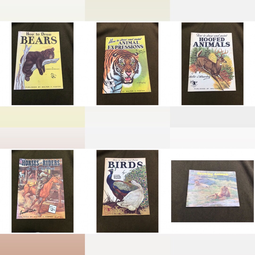 Vintage How to Draw and Paint Booklets-6 Available - Etsy
