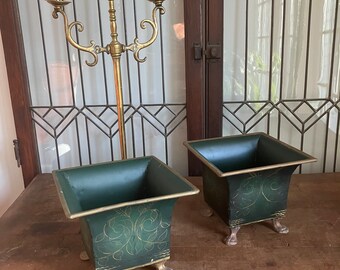 French Metal Planters - Etsy