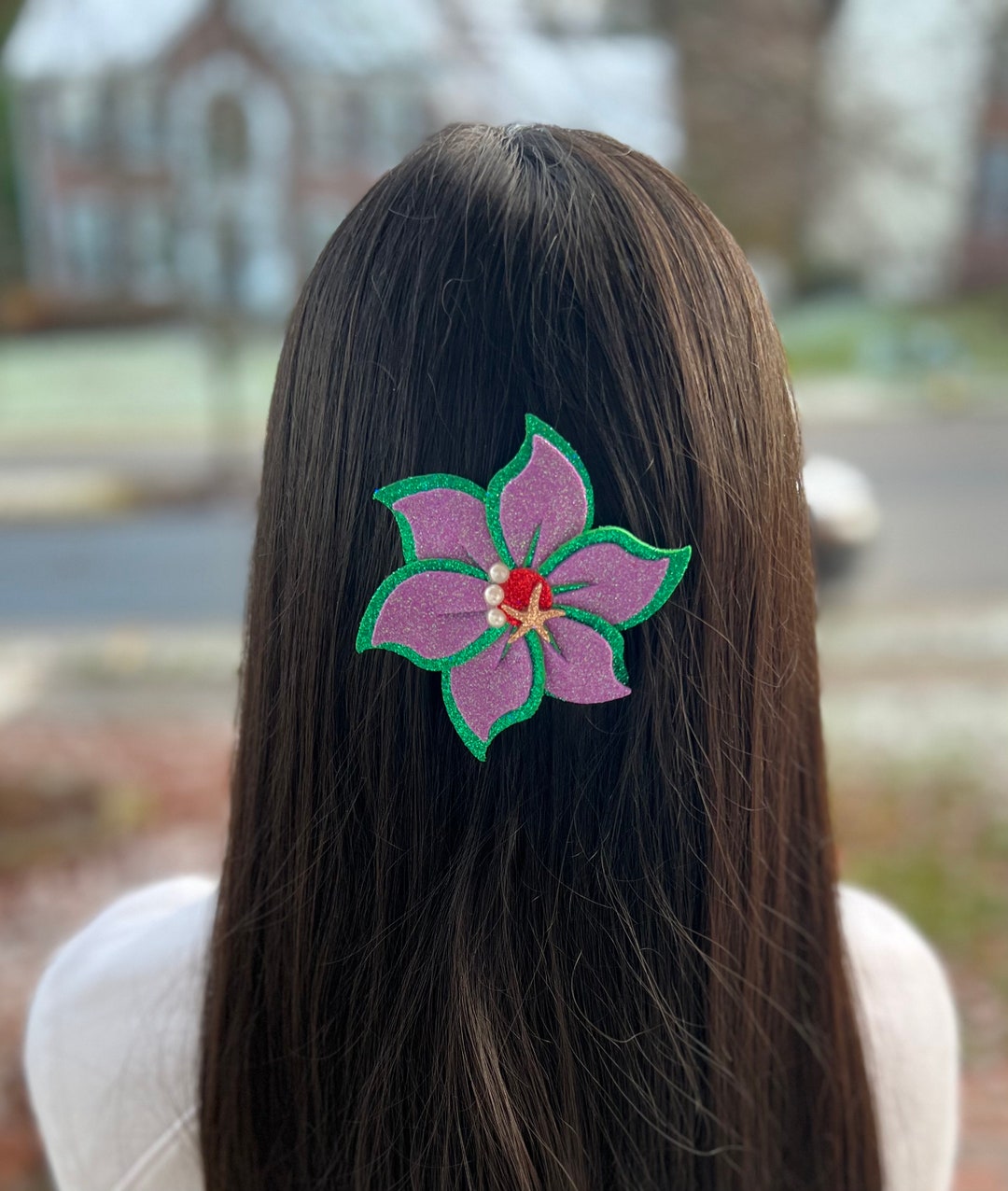 Ariel Mermaid Inspired Hair Clip Hair Flower - Etsy