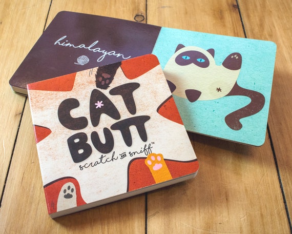 Cat Butt Scratch and Sniff Board Book - Etsy