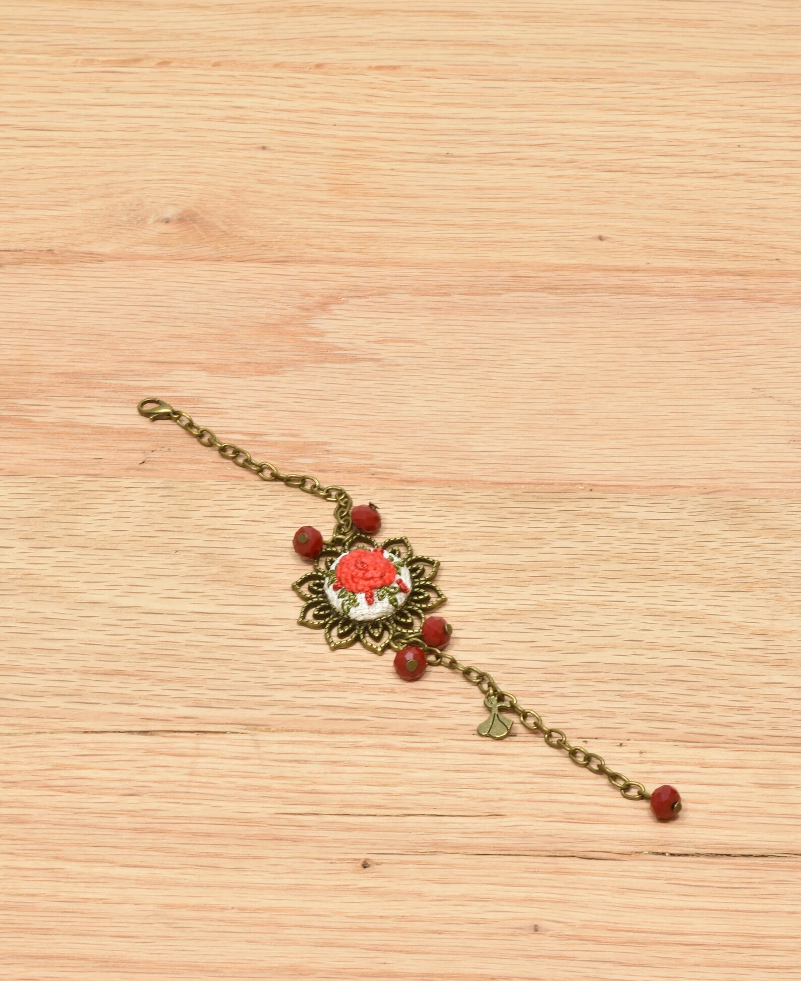 Embroidery Jewelry Hand Embroidered Bracelet Floral - Etsy