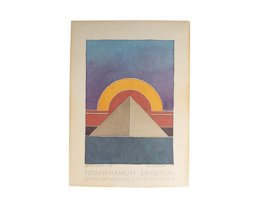 Mark Mutchnik 1978 “pyramid Variation 22” Tutankhamun Exhibition Poster ...