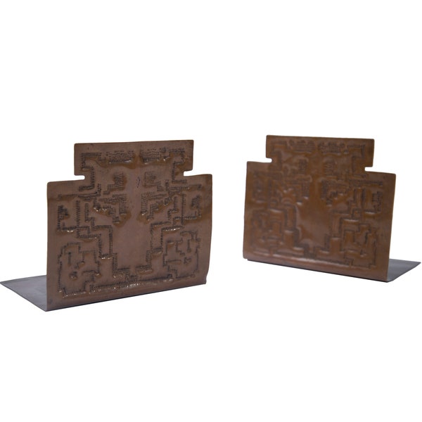 Copper Bookends - Etsy
