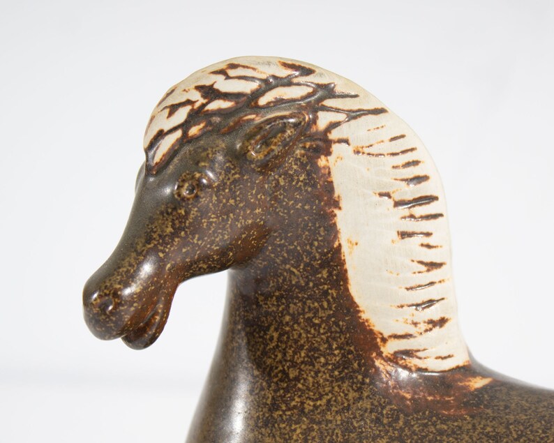 Stig Lindberg Gustavsberg Brown Ceramic Horse - Etsy