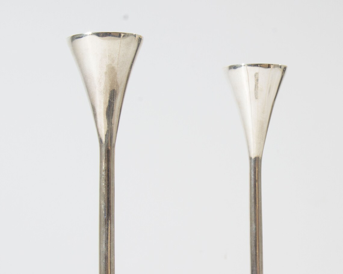 Codan Mexican Sterling Silver Modernist Candlestick Holders - Etsy