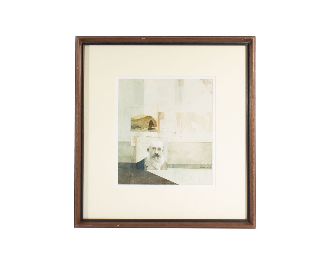 Gerald G. Boyce Signed 1980 monet With Pattern Casein Painting - Etsy