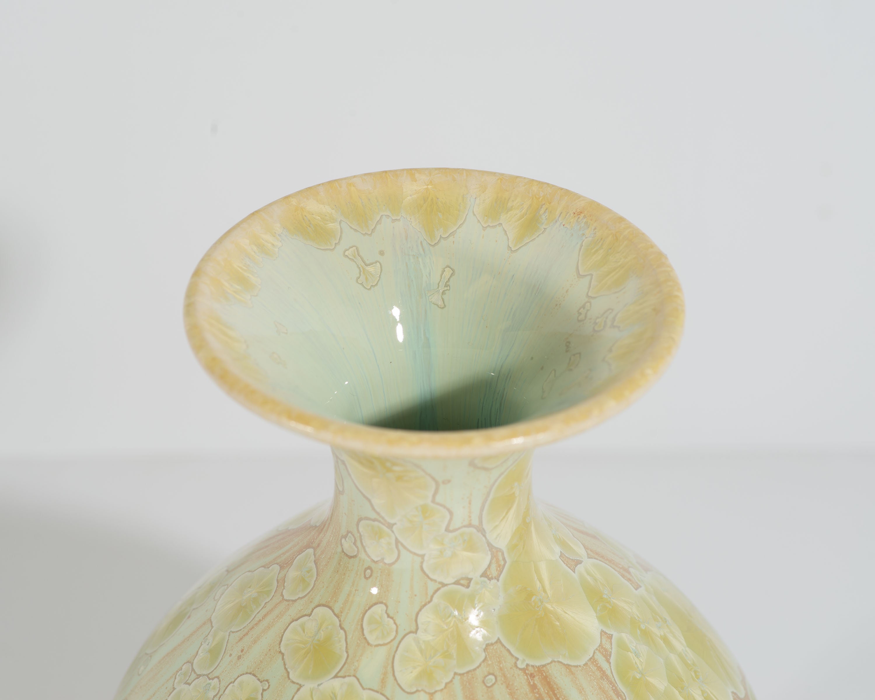 Adam Egenolf Signed Studio Pottery Crystalline Glaze Vase - Etsy