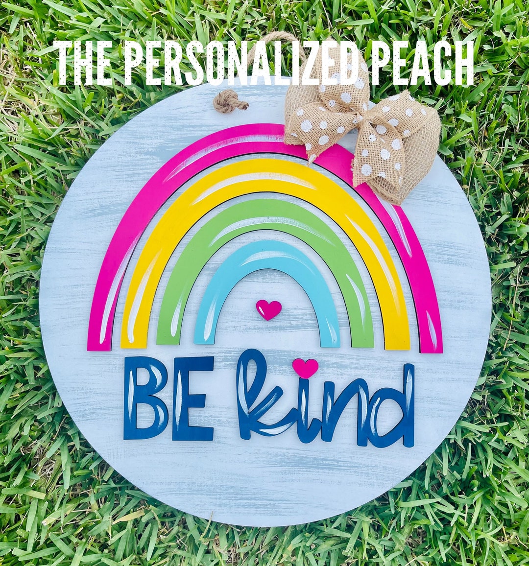 Be Kind Wood Door Hanger/ Teacher Gift/ Back to School - Etsy