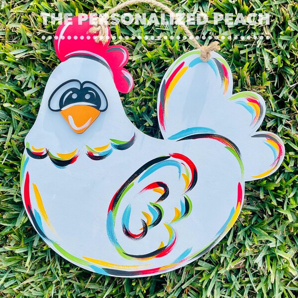 Chicken Door Hanger - Etsy