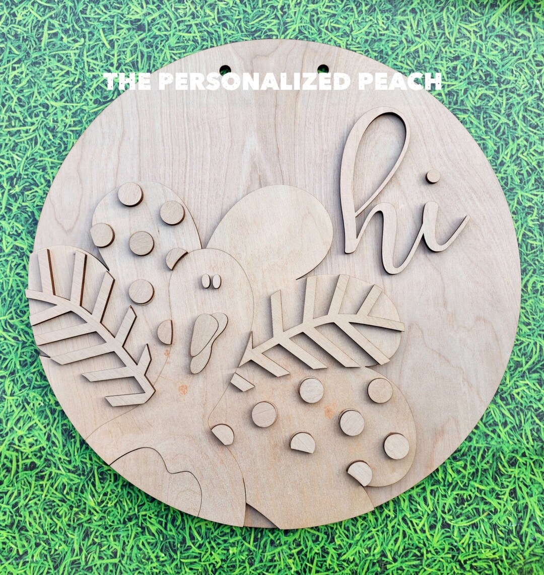 Turkey Laser Cut Door Hanger/ Thanksgiving Doorhanger Blank - Etsy